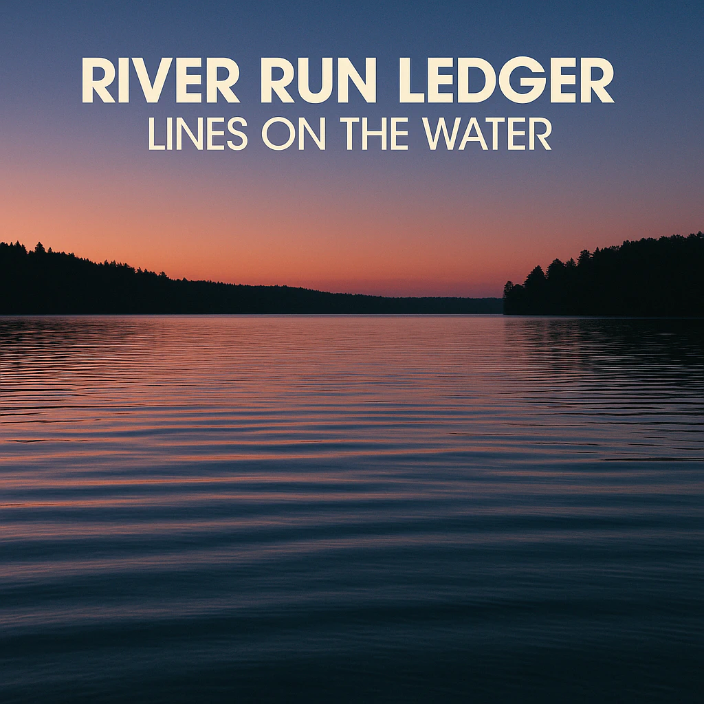 Lines on the Water - River Run Ledger | Silver Lantern Sound